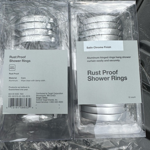 Other | Satin Chrome Finish Shower Rings Set Of 2 | Poshmark